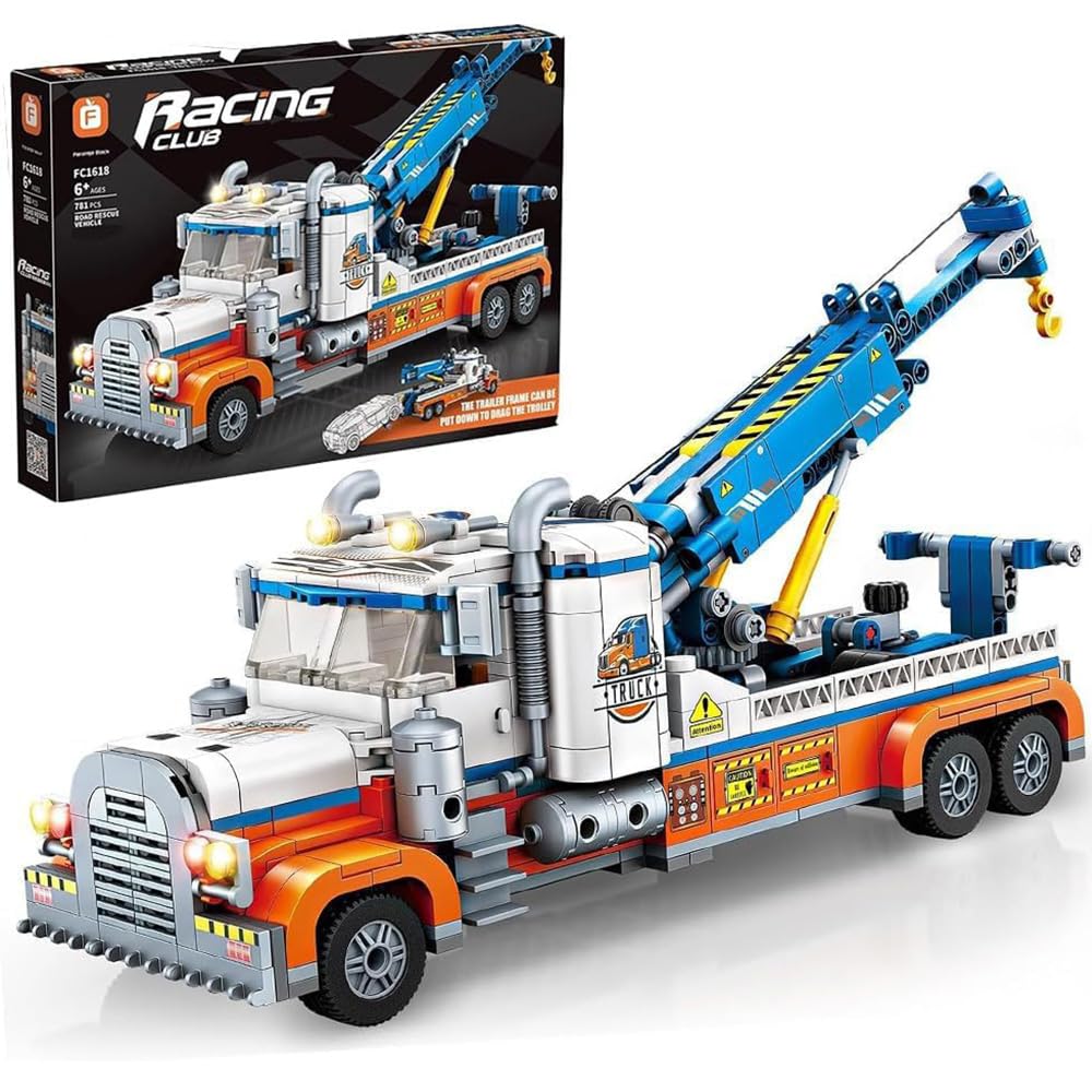 Moncar Building Set Tow Truck Building KIt,City Crane Construction ...