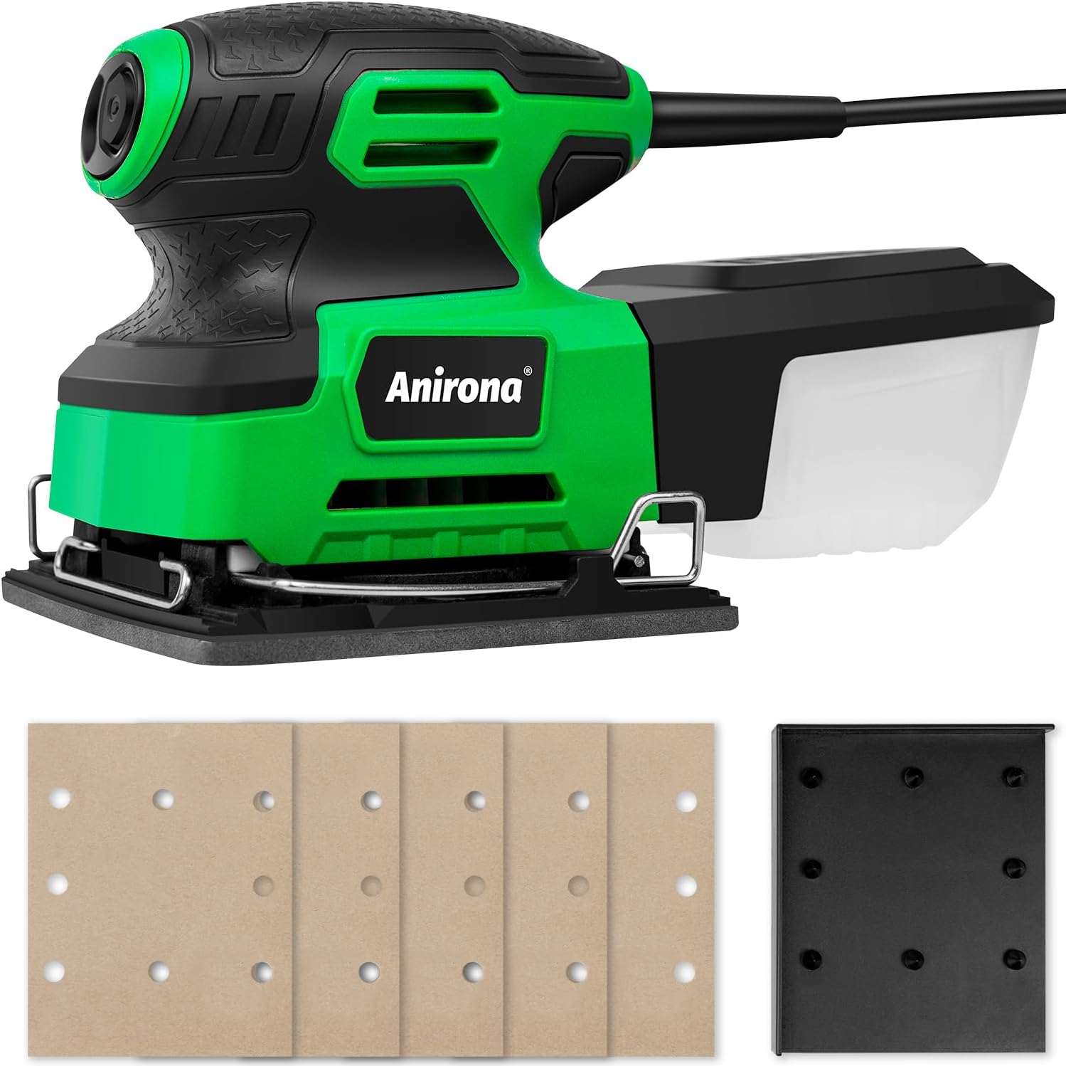 Lijadora Orbital Profesional 1/4 De Hoja 300w Anirona, 2.3A Lijadora ...