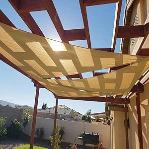Cool Area Sun Shade Sail 20x20x20FT Triangle Shade Canopy Outdoor Shade ...