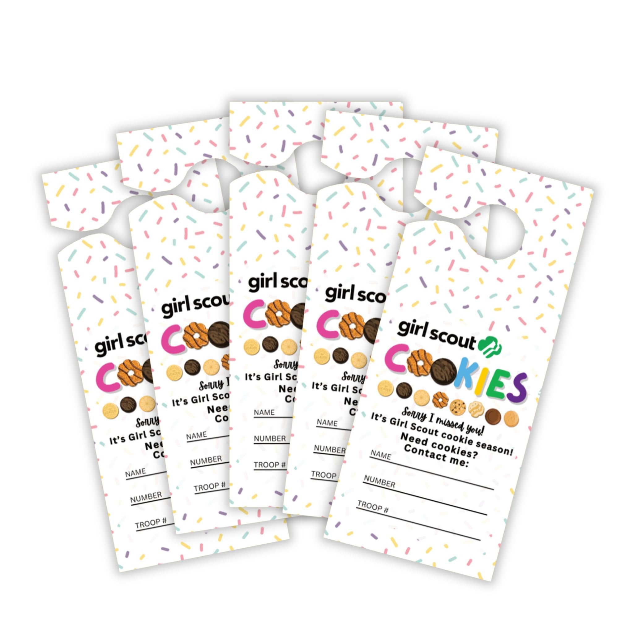 Girl Scout Cookie Door Hanger Template 2025 Cookie Family Guide By