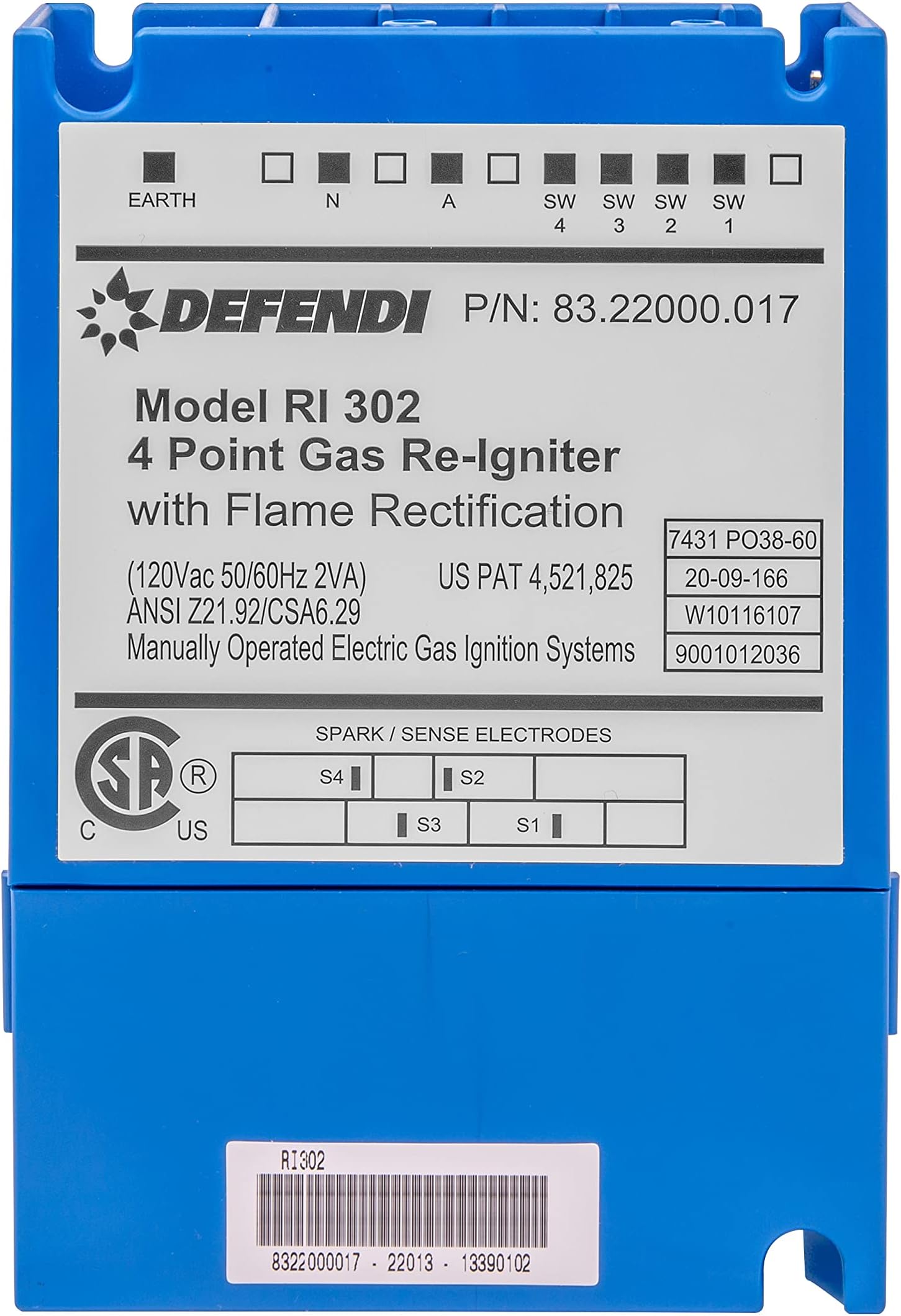 Amazon.com: Defendi RI 306 6 Point Gas Re-Igniter With Flame ...