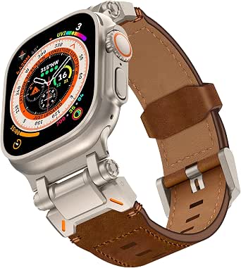 Dado Genuine Leather Band Compatible with Apple Watch Series 10 | Ultra ...