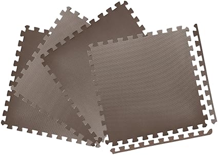 Amazon.co.jp: WEIMALL ジョイントマット 6畳用 大判 60cm 厚さ1cm サイドパーツ付き 床暖房対応 防音 抗菌 赤ちゃん ノンホルムアルデヒド ベビーフロアマット ...