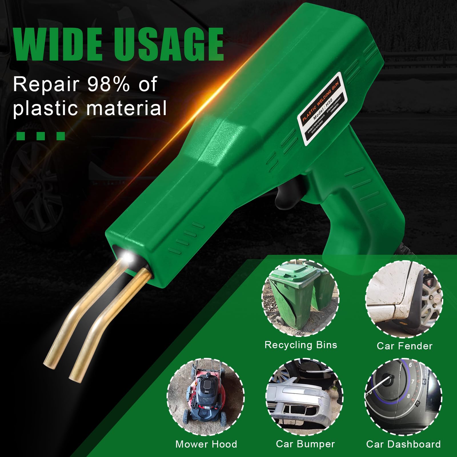 Snapklik.com : Plastic Welder, 1000PCS Staples, Plastic Welding Kit ...