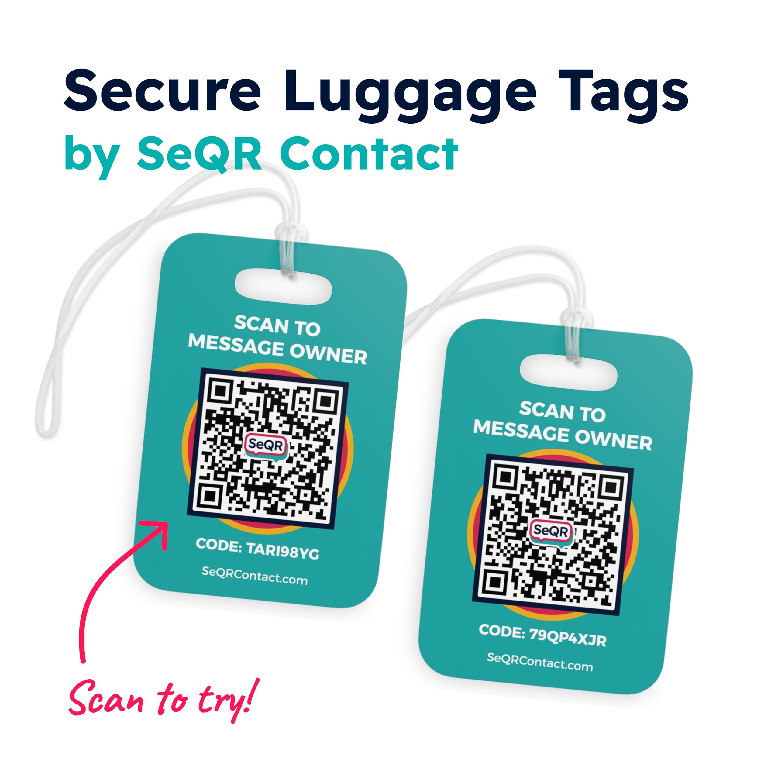 Amazon.com: Privacy Luggage Tags | Keep Personal info Private with ...