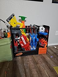 Amazon.com: NERF Elite Blaster Rack - Storage for up to Six Blasters ...