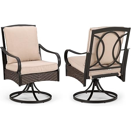 Amazon.com : Top Space Rocking Patio Chairs Outdoor Metal Furniture ...