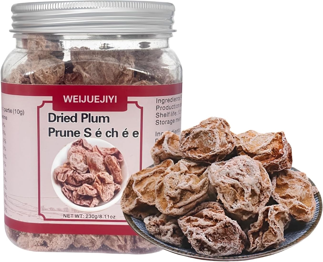 Amazon.com: Dried Prune 8.81oz, Sweet and Sour Prune Meat, Dried Plum ...