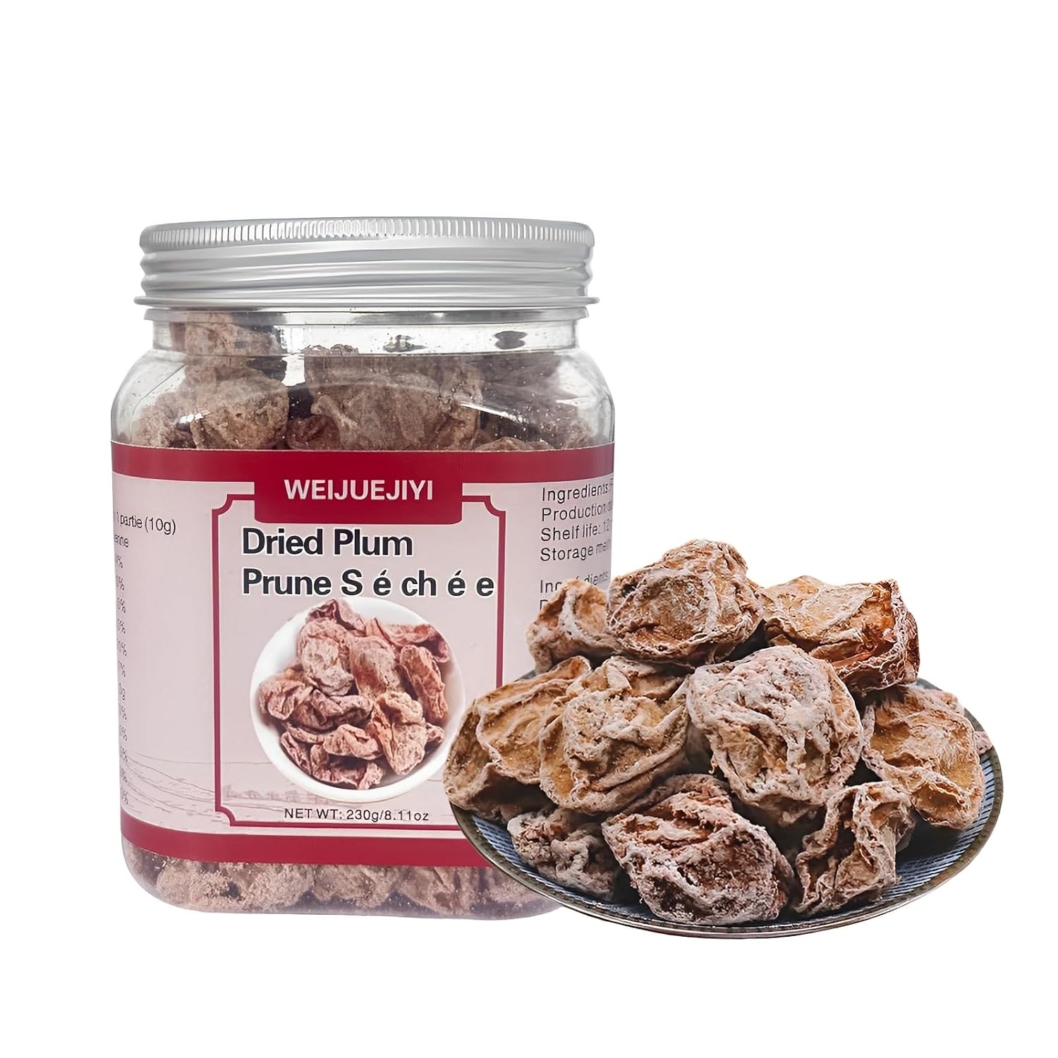 Amazon.com: WEIJUEJIYI Sweet and Sour Dried Plums 8.81oz, Sweet and ...