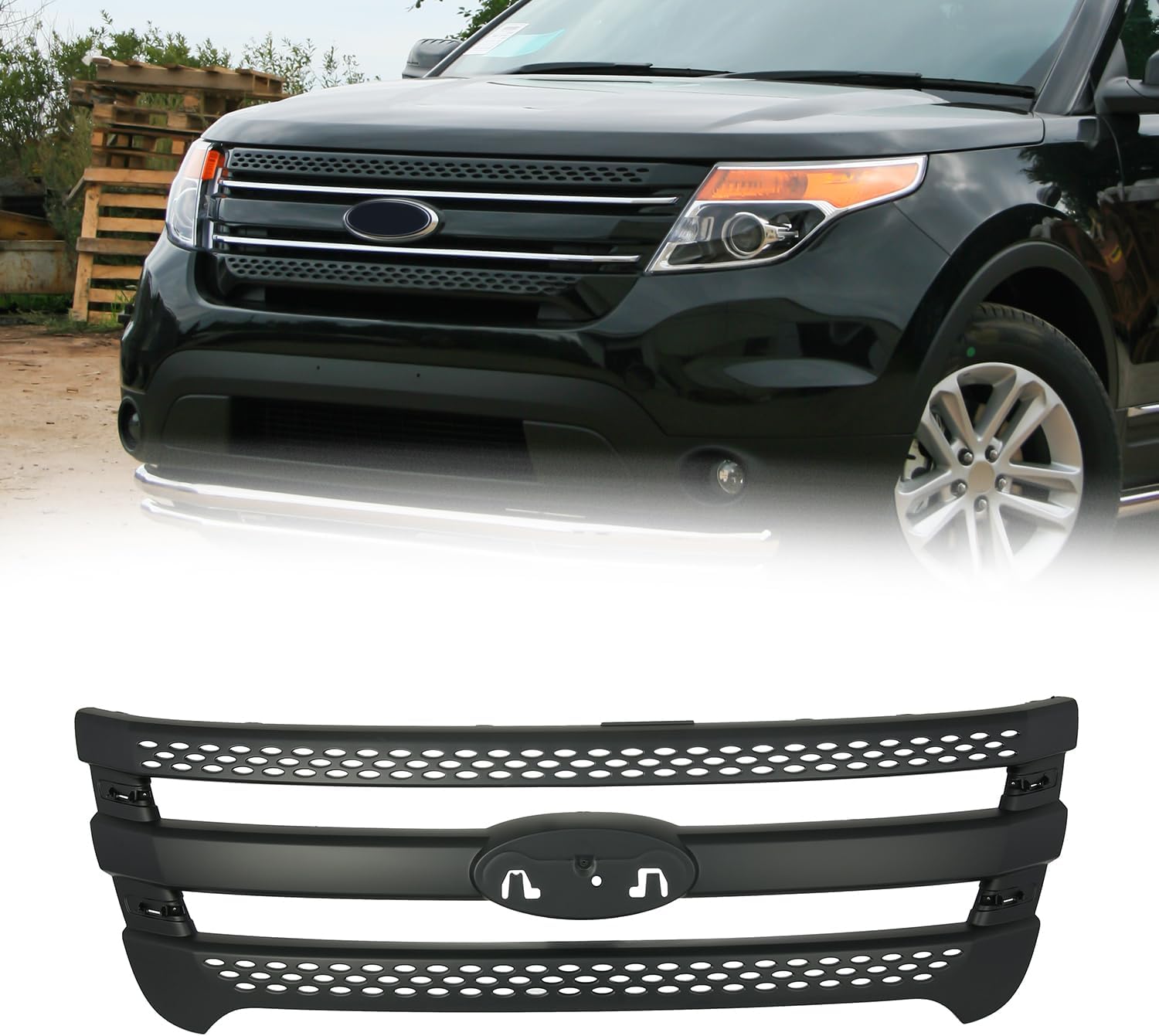 Amazon.com: KARPAL Front Bumper Grille Grill Compatible With 2011-2015 ...