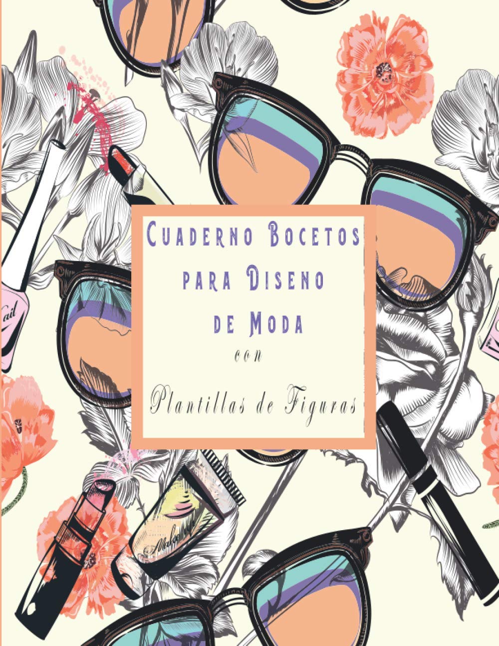 Buy Cuaderno Bocetos para Diseño de Moda con illas de Figuras: Libro de ...
