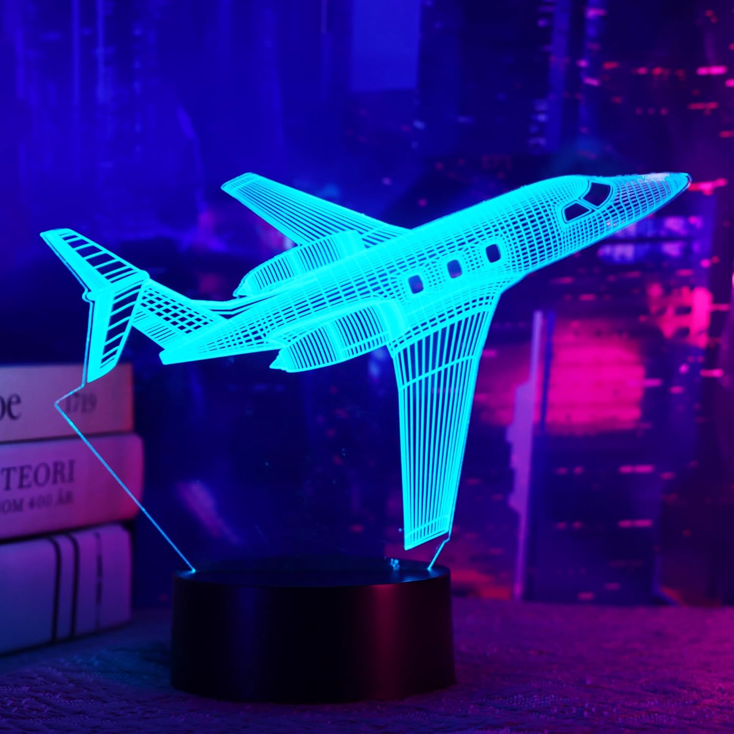 Amazon.com: OkiyiD Airplane Gifts for Boy, Men, Aircraft Night Light ...
