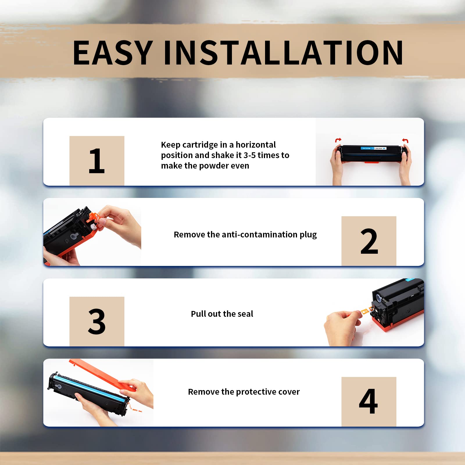 XJI CRG-054H High Capacity Compatible Toner Cartridges Replacement for ...