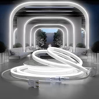 Amazon.com: HRGXYUN 110V LED Neon Rope Light, Dimmable 16.4ft Easy to ...