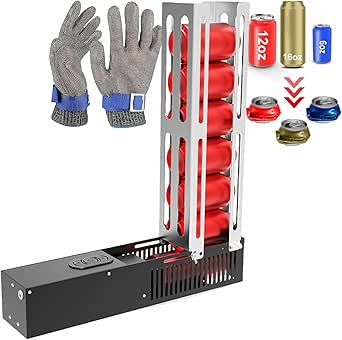 Amazon.com: Double Modes Can Crusher, Electric Cans Compactor,for 200 ...