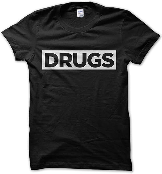 Drugs T-shirt : Amazon.co.uk: Fashion