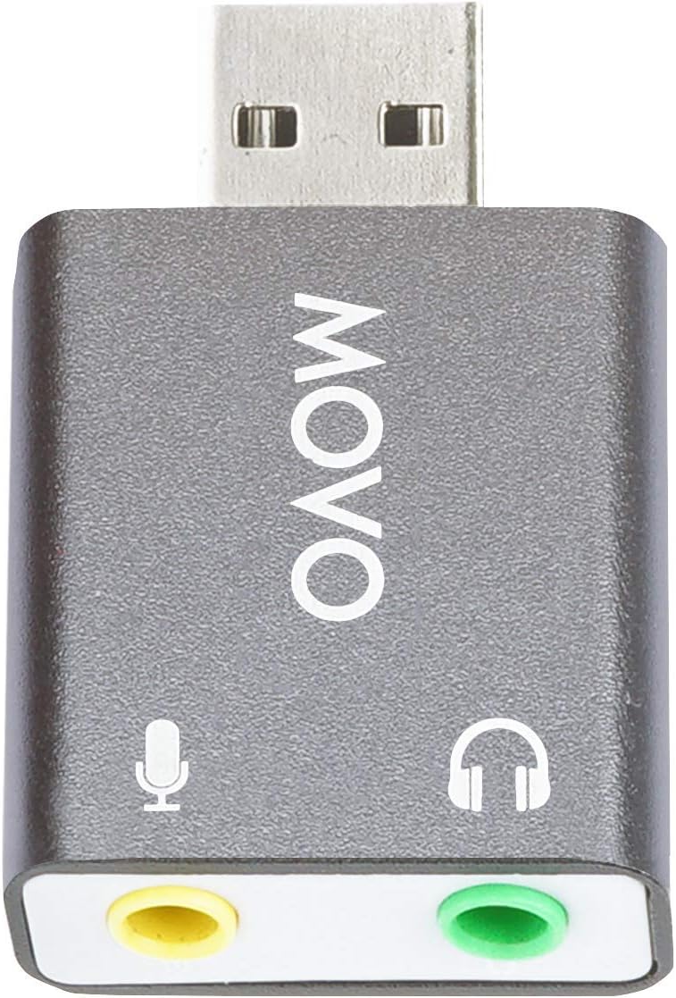 Amazon.com: Movo USB-AC1 3.5mm TRRS Microphone to USB 2.0 Stereo ...