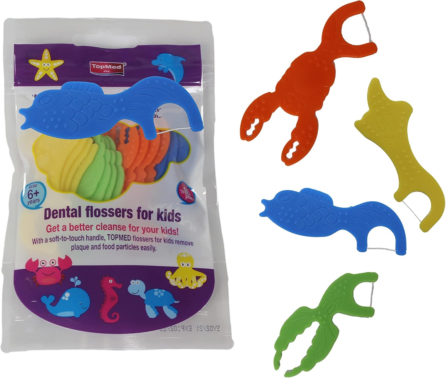 Amazon.com : Dental Floss Picks for Kids 16 Count (16) : Health & Household