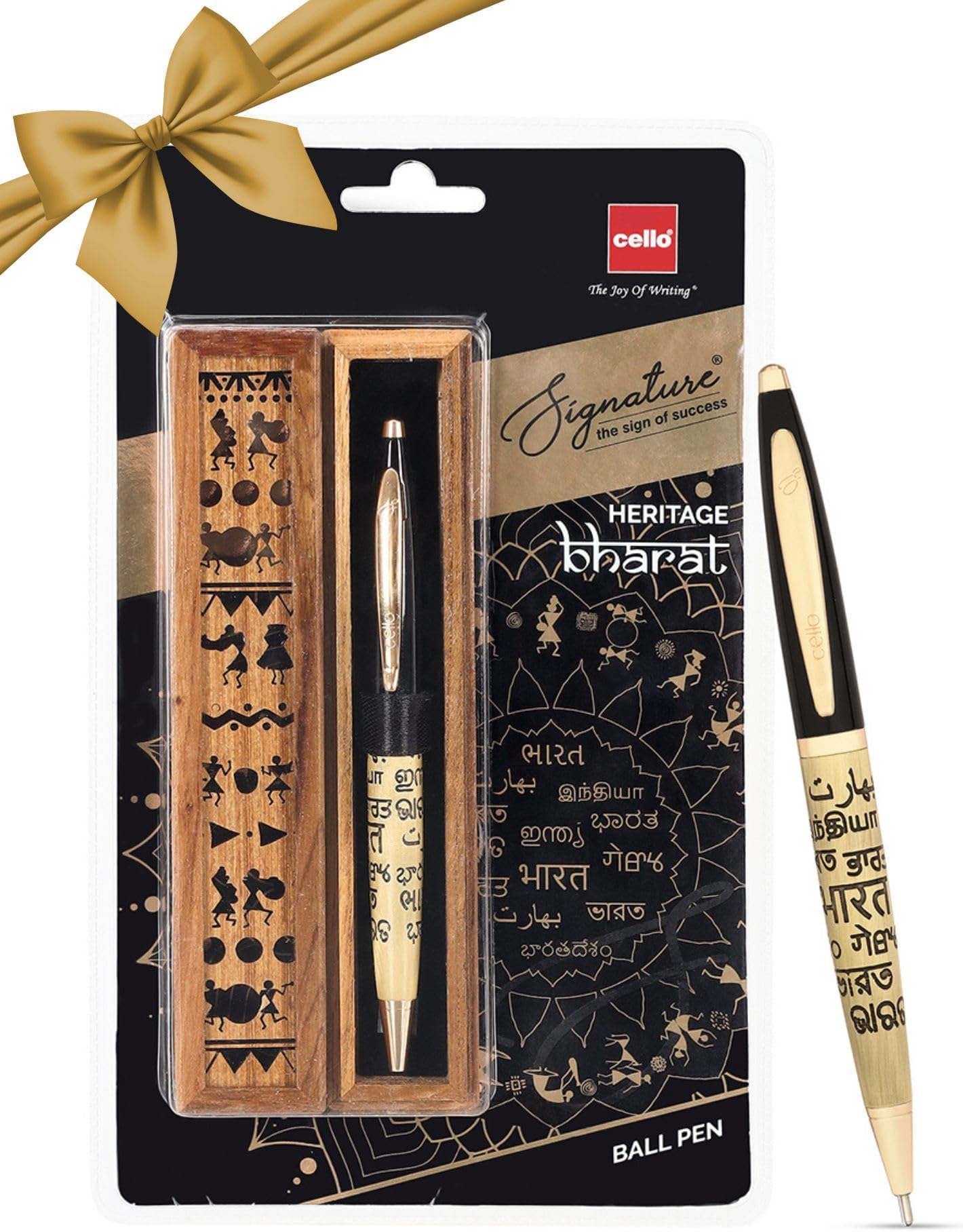 BiC Cello Signature Bharat Heritage Ball Pen | Blue Ink| Twist ...