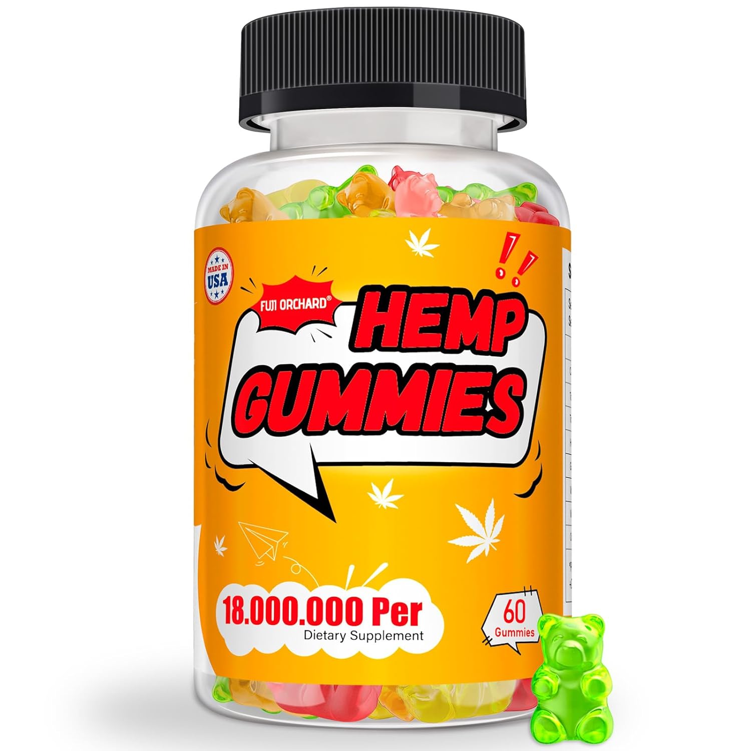 Amazon.com: FUJI ORCHARD 18000mg Hemp Gummies High Potency - Hemp ...