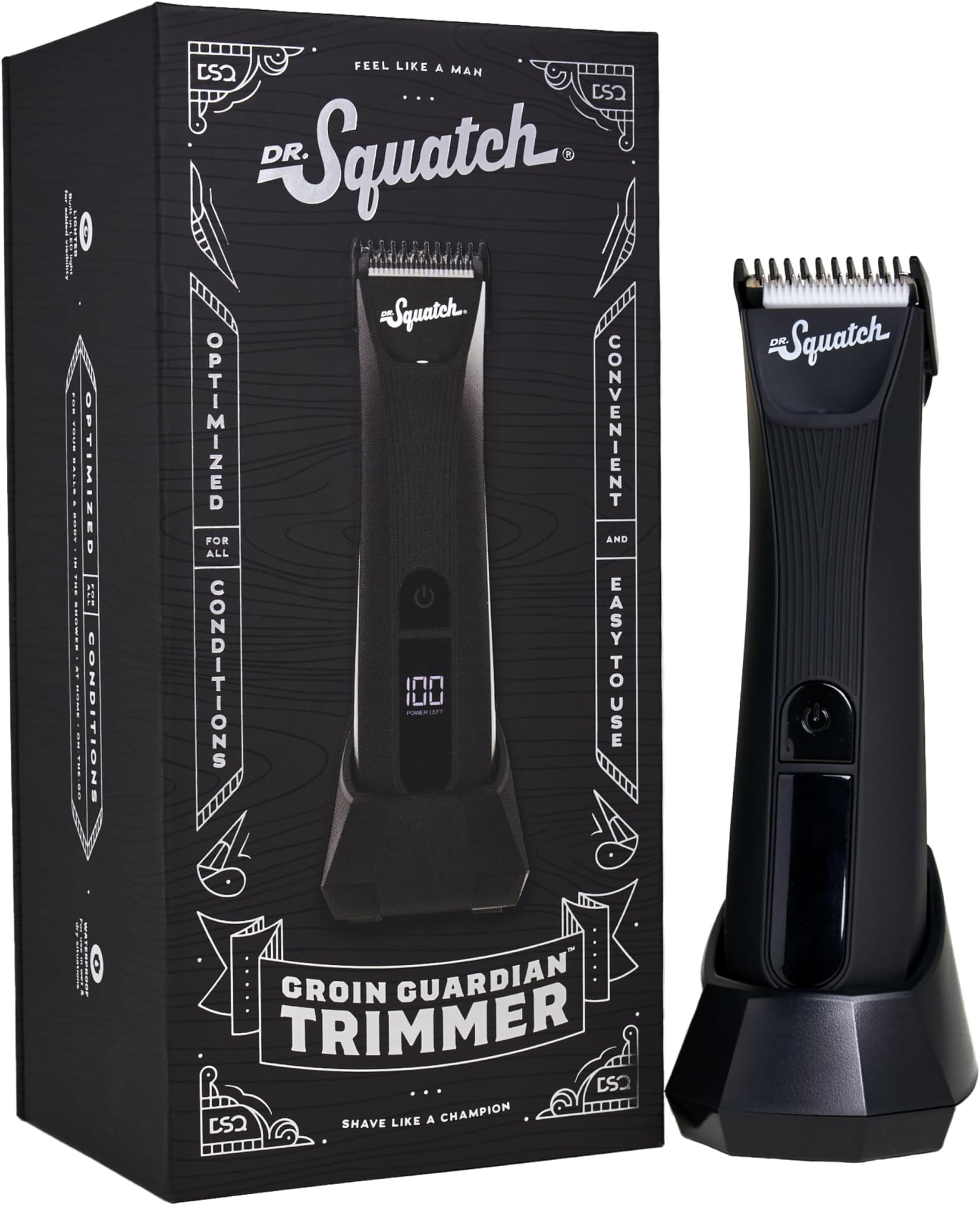 Amazon.com: Dr. Squatch Groin Guardian Electric Trimmer with Squatch ...