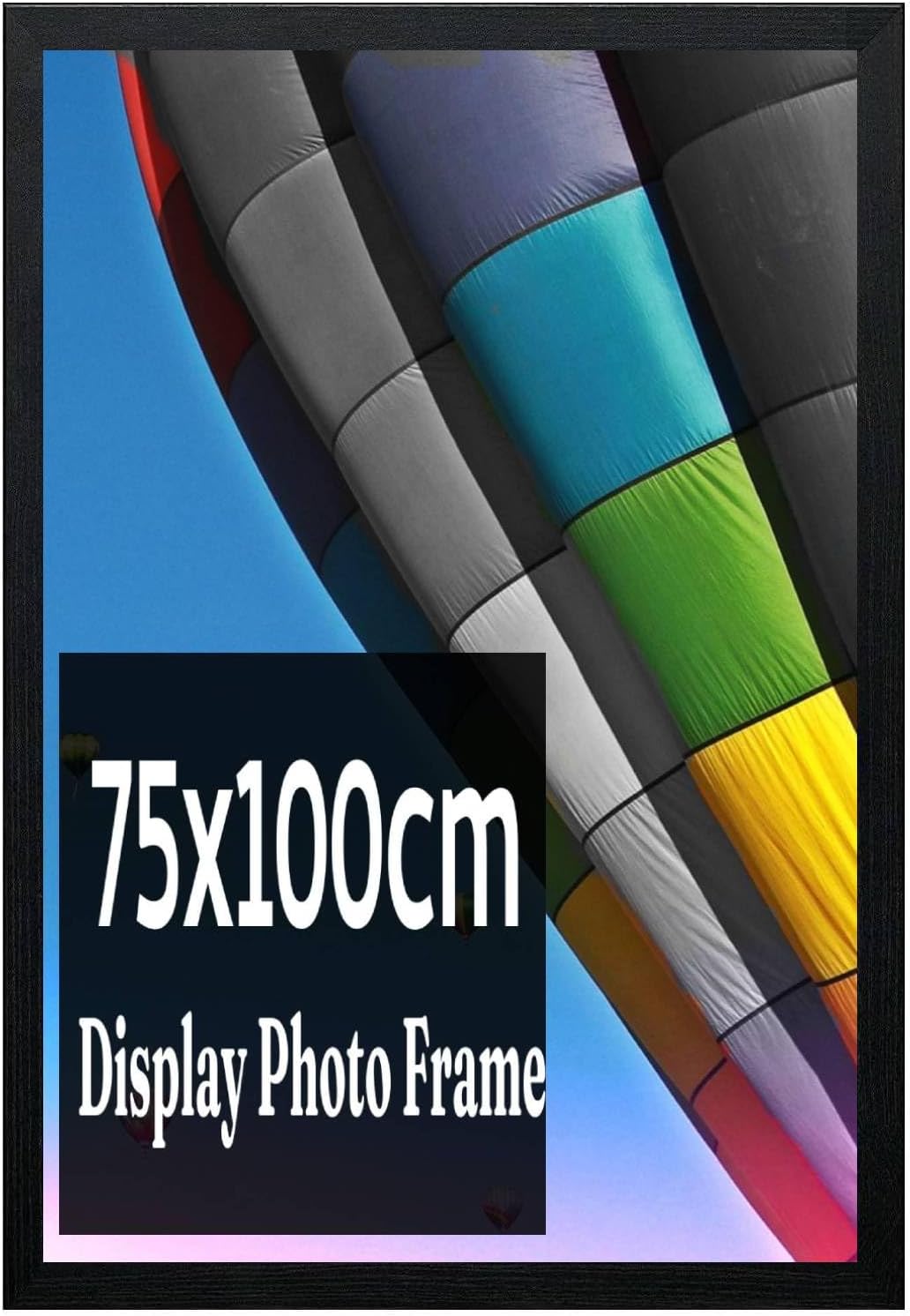 Modern Black 75x100 cm Poster Frame Wall Picture Frame - Sleek Photo ...