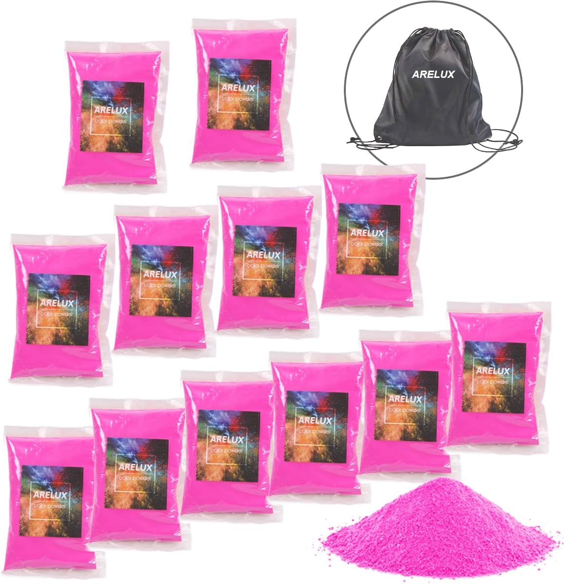 Amazon.com: ARELUX Gender Reveal Color Powder -12 Pink Colors Chalk ...