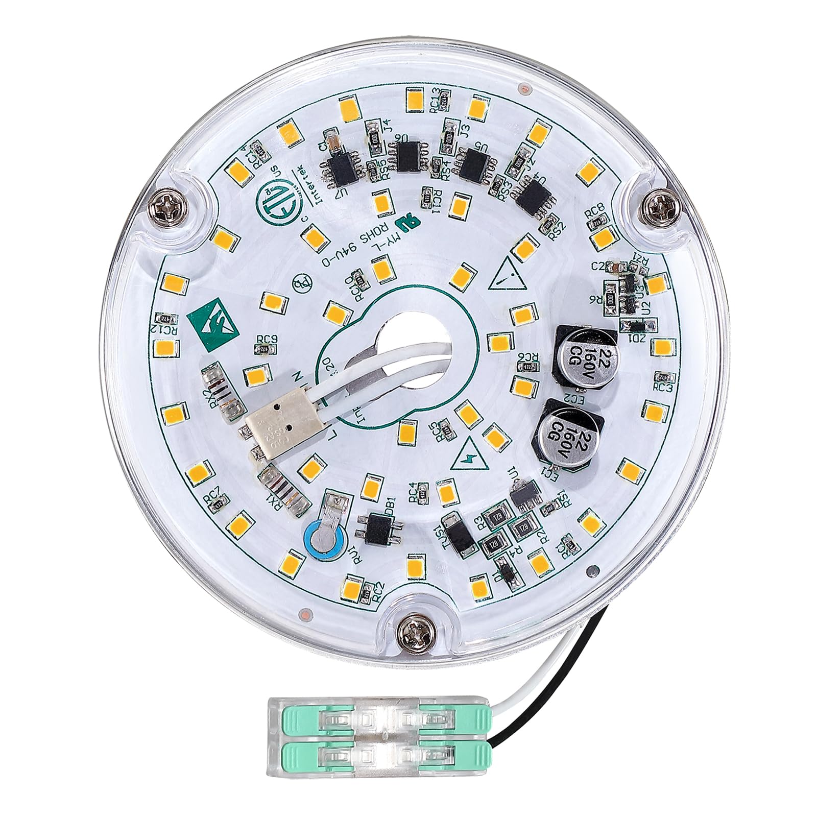 4 inch Ceiling Fan LED Light Replacement 6000K, 18W 2000LM LED Retrofit ...