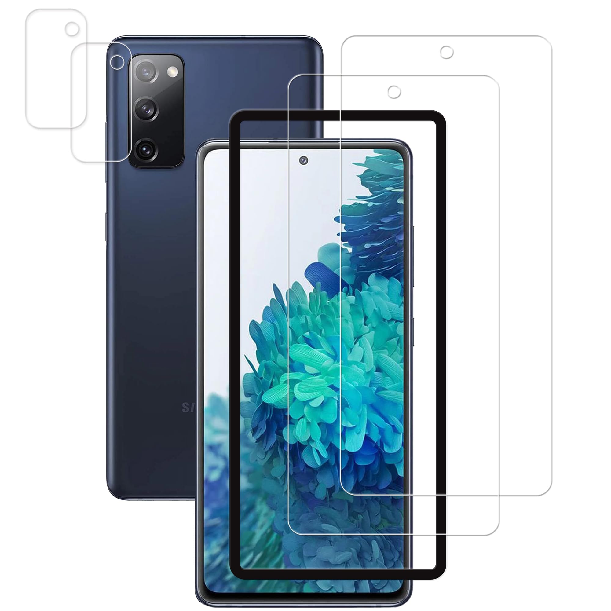 Amazon.com: HKKAIS Screen Protector For Samsung Galaxy S20 FE 5G Tempered Glass Film 2-Pack with ...