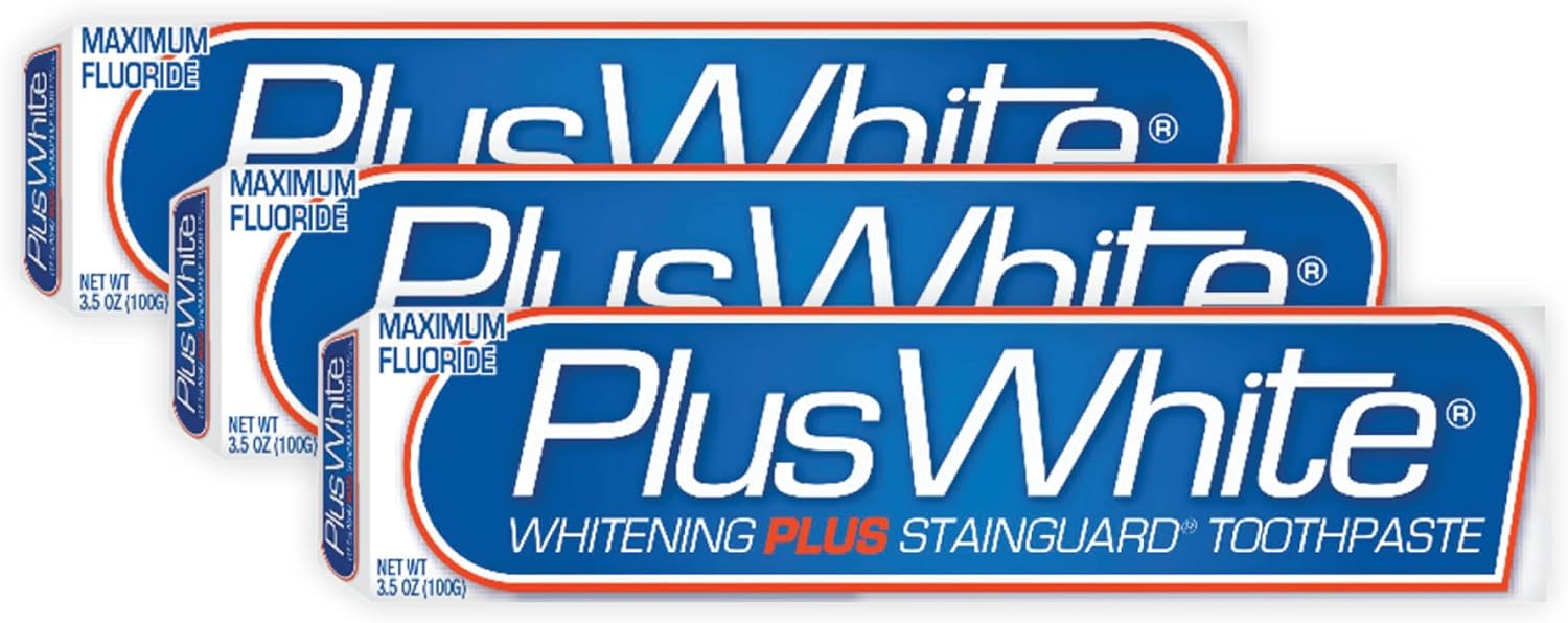 Amazon.com : Plus White Xtra Whitening Toothpaste - Removes Tough ...