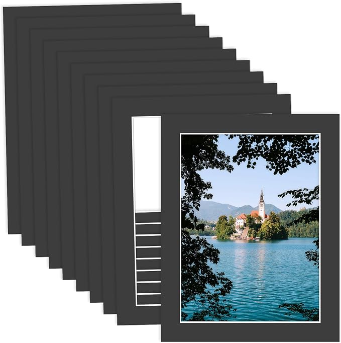 Amazon.com: MBC Mat Board Center, 10 Pack 11X14 for 9X12 Black Picture ...