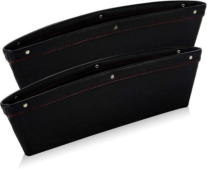 Amazon.com: Leather Car Seat Gap Filler, Ampper Car Seat Side Console ...