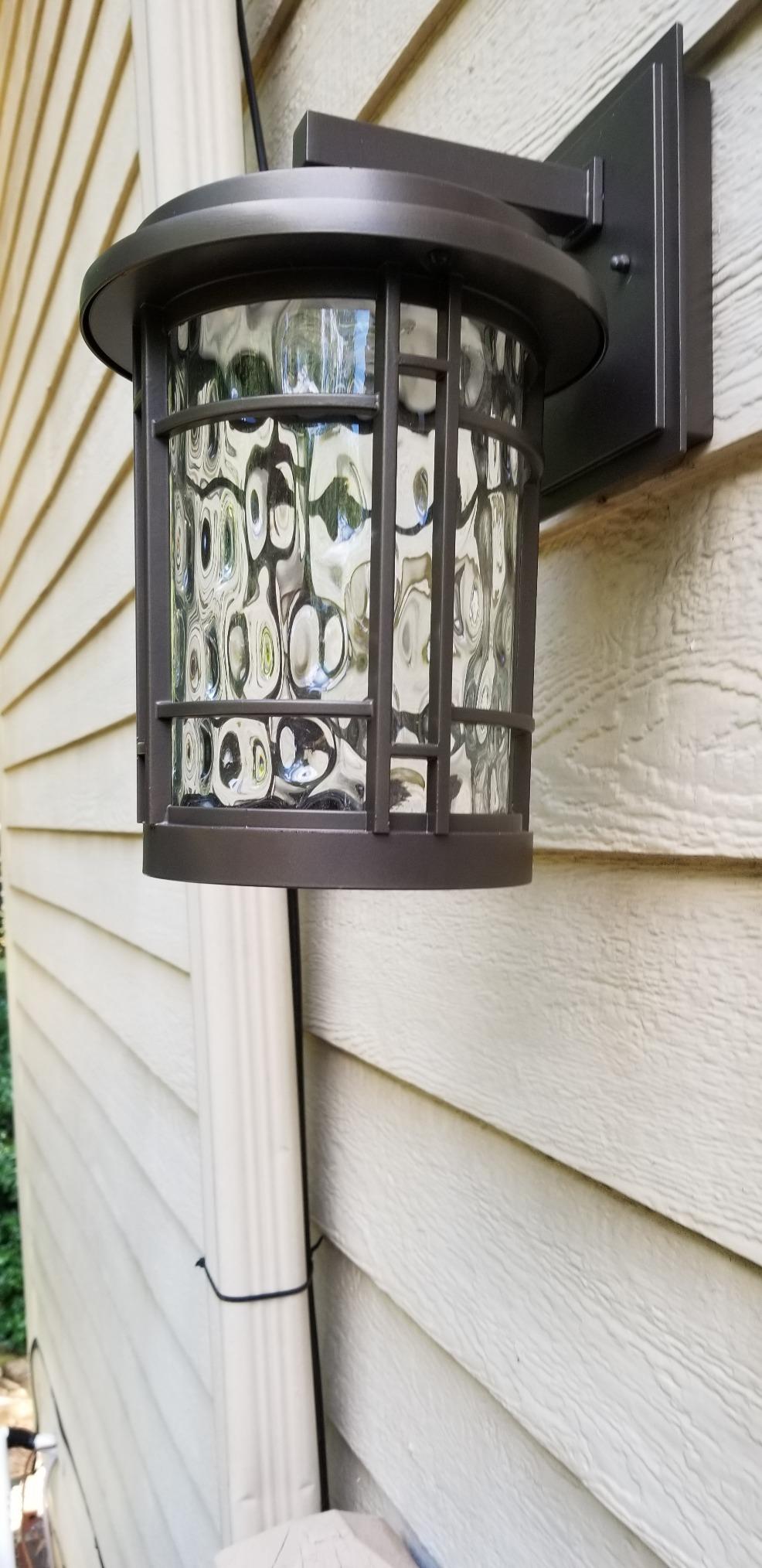 Altair 9" Led Outdoor Wall Lantern AL-2167 Burnished Bronze Finish with ...