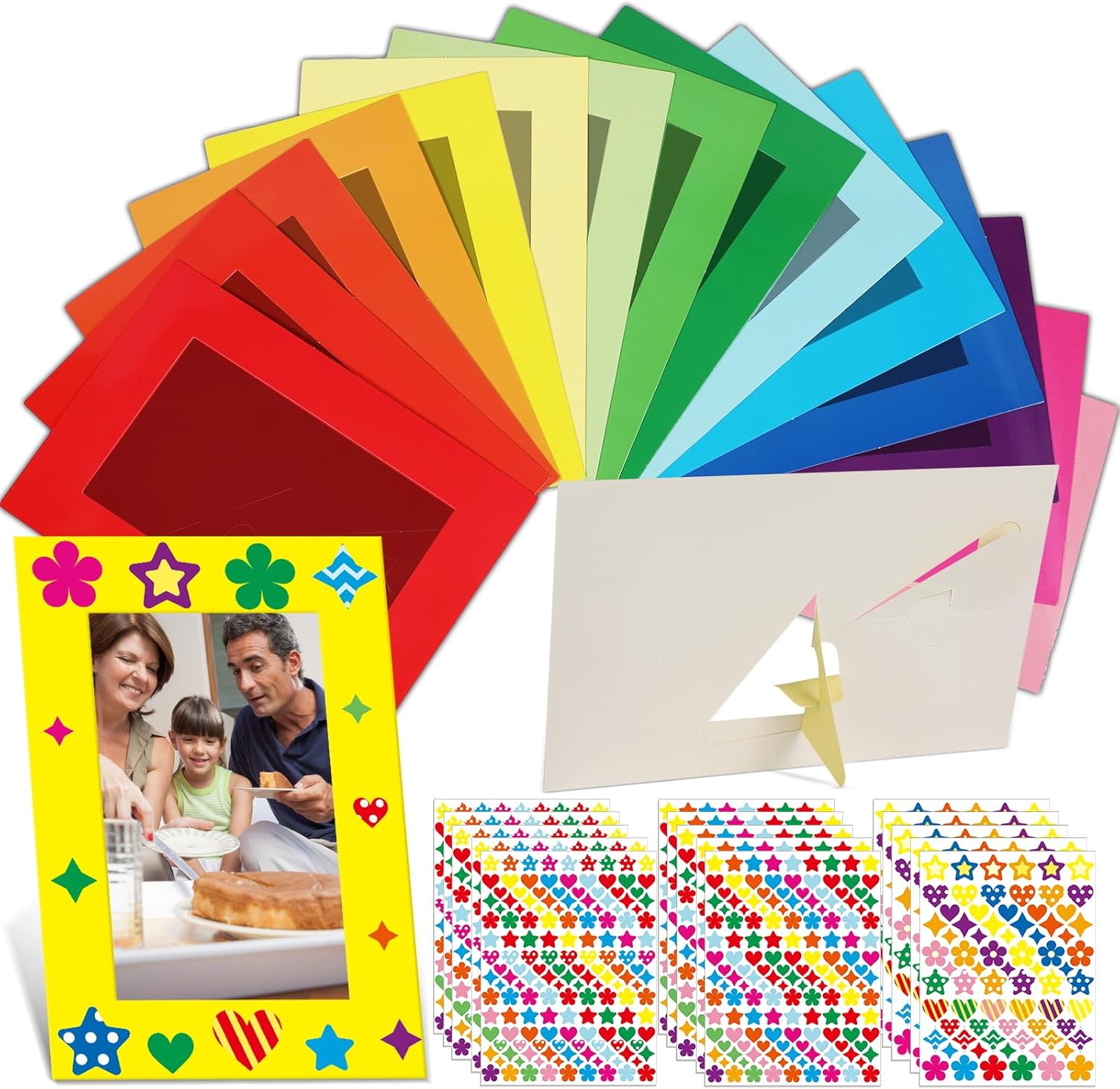 Amazon.com - Qyeahkj 150 Pack Fall Paper Picture Frames 4x6 Inch ...