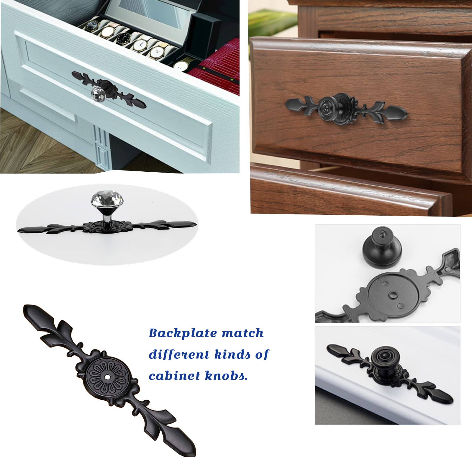 Cabinet Door Backplates Cabinet Backplates, Drawer Pull Faceplate,