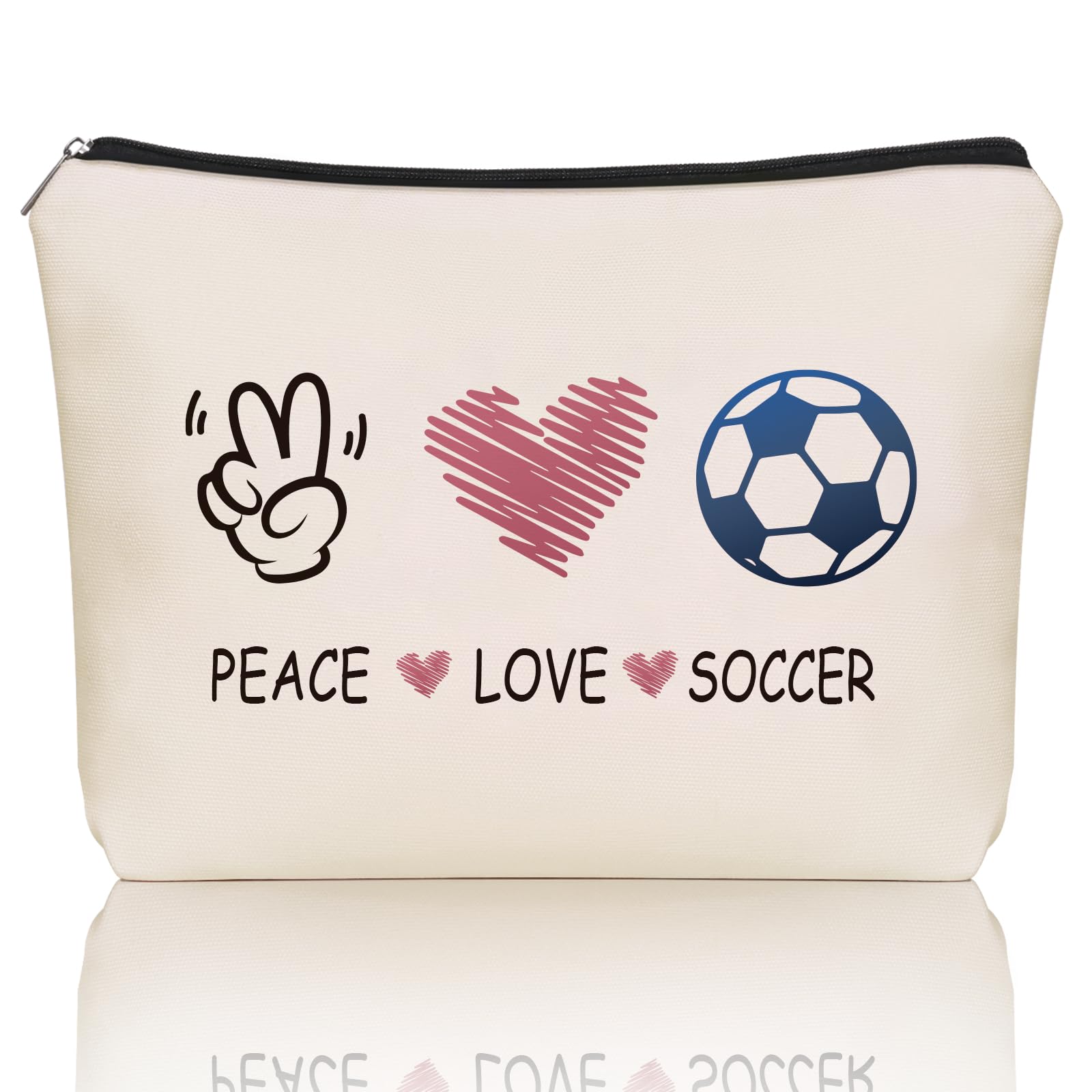 Amazon.com: Girlly Soccer Gifts Makeup Bag: Versatile Soccer -Themed ...