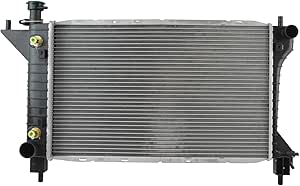 Amazon.com: TRQ Radiator Assembly Aluminum Core 1 Row Cross Flow ...