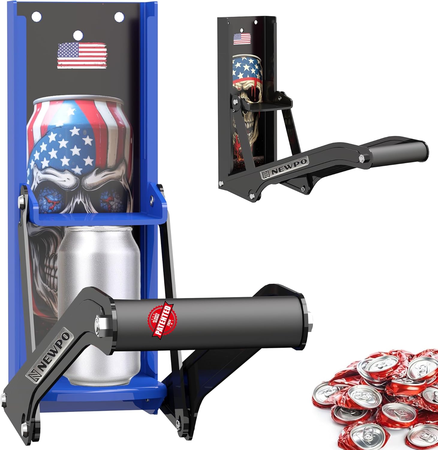 Amazon.com: NEWPO Can Crusher Wall Mounted, Beer Can Crusher for ...