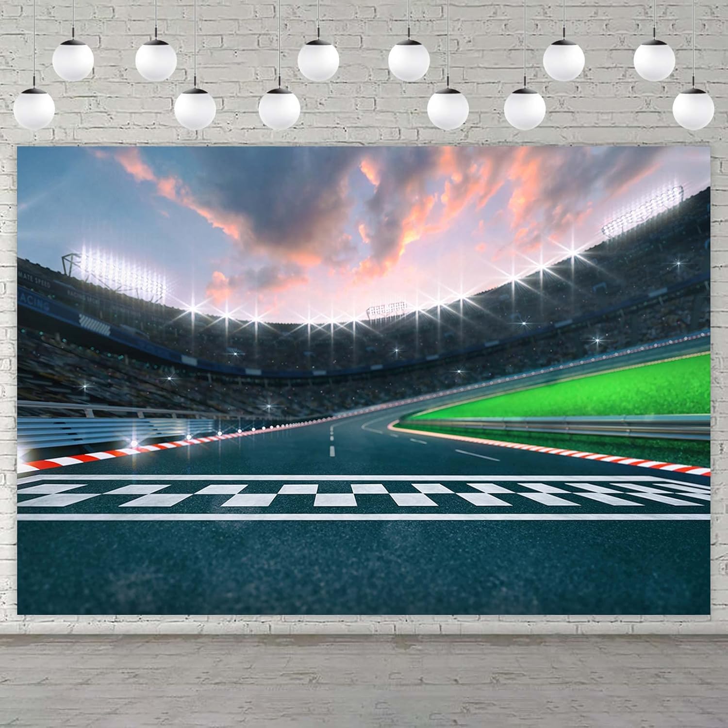 Amazon.com: Racing Car F1 Racetrack Banner Backdrop Background Race Car ...