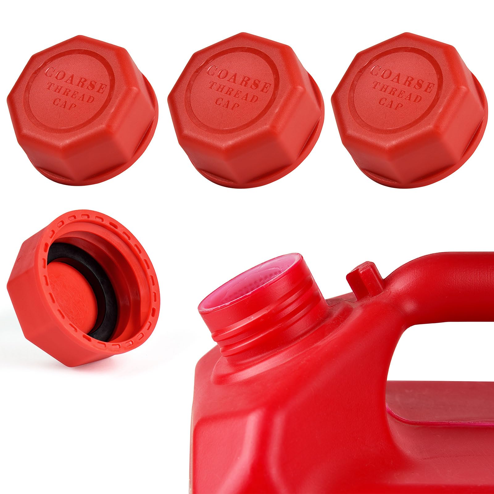 Amazon.com: Gas Can Cap, Gas Can Cap Replacement (4 kits-Red), High ...