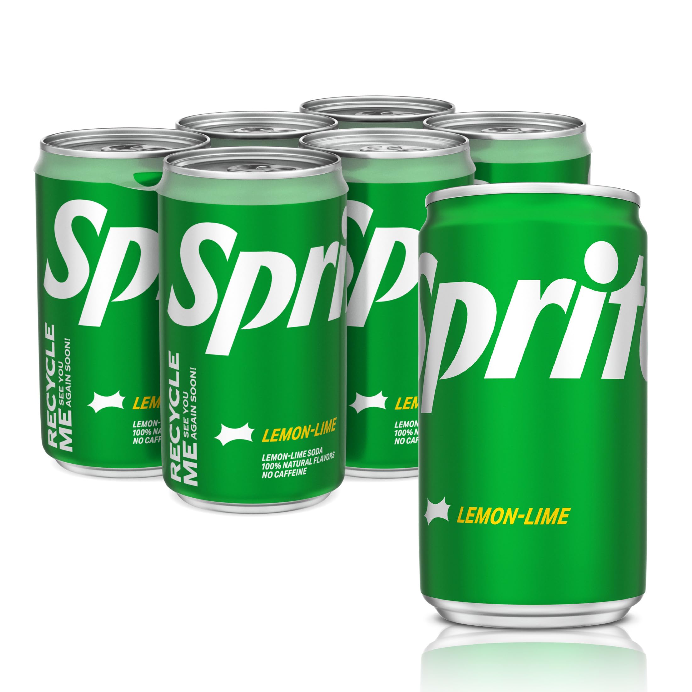 Amazon.com : Sprite Lemon Lime Soda Soft Drinks, 7.5 fl oz, 6 Pack ...