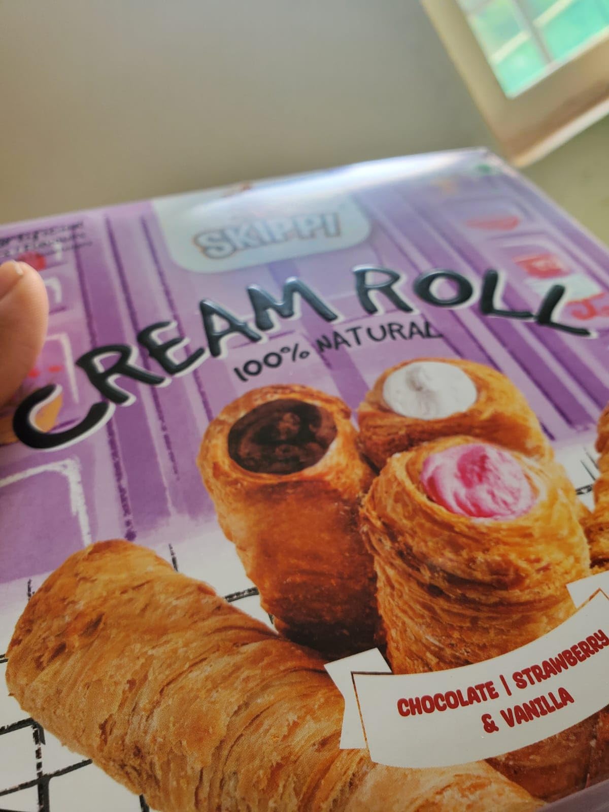 Skippi Natural Cream Rolls - Assorted Box of 6 (180g), 2 Vanilla,2 ...