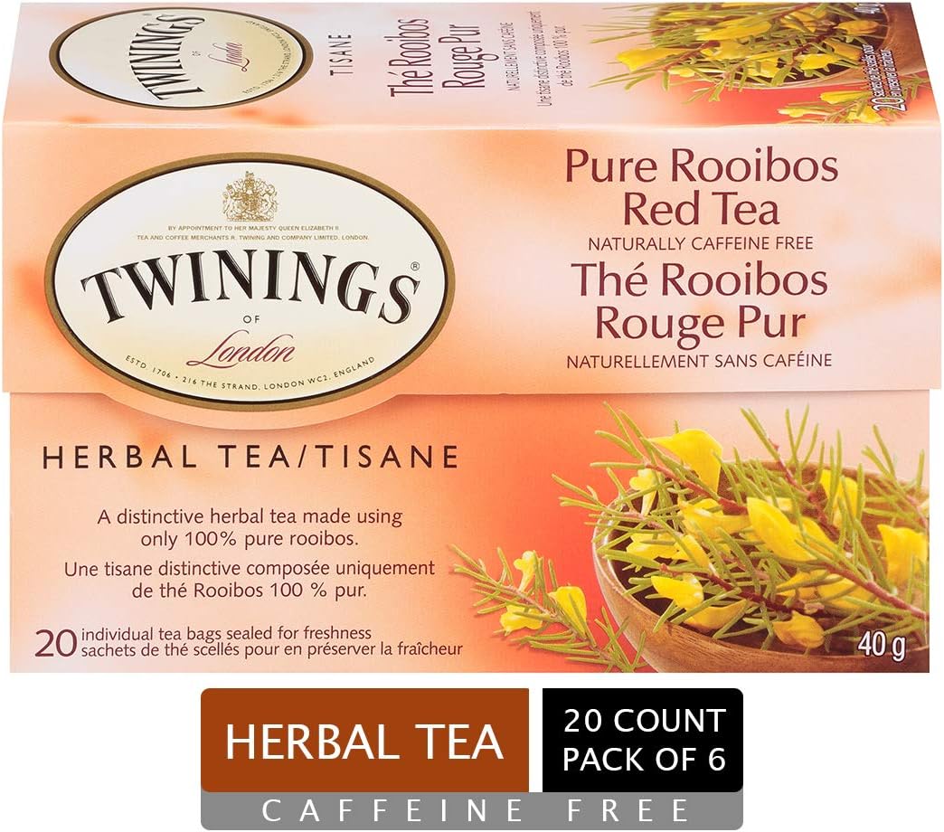 Twinings Pure Rooibos Red Individually Wrapped Tea Bags | Naturally ...