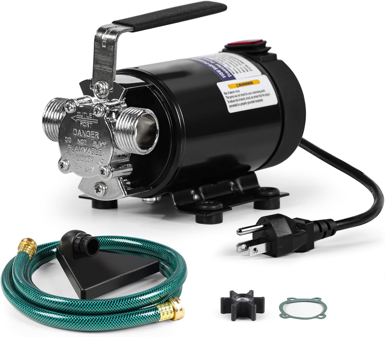 Water Transfer Pump, 1/10HP 330GPH Electric Utility Sump Pump with ...