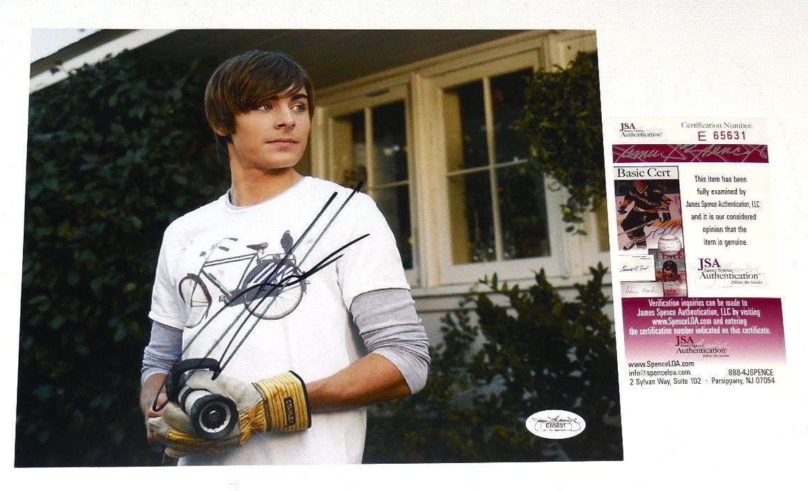 Zac Efron Autographed 8x10 Photo (w/Proof) - Coa! - JSA Certified ...