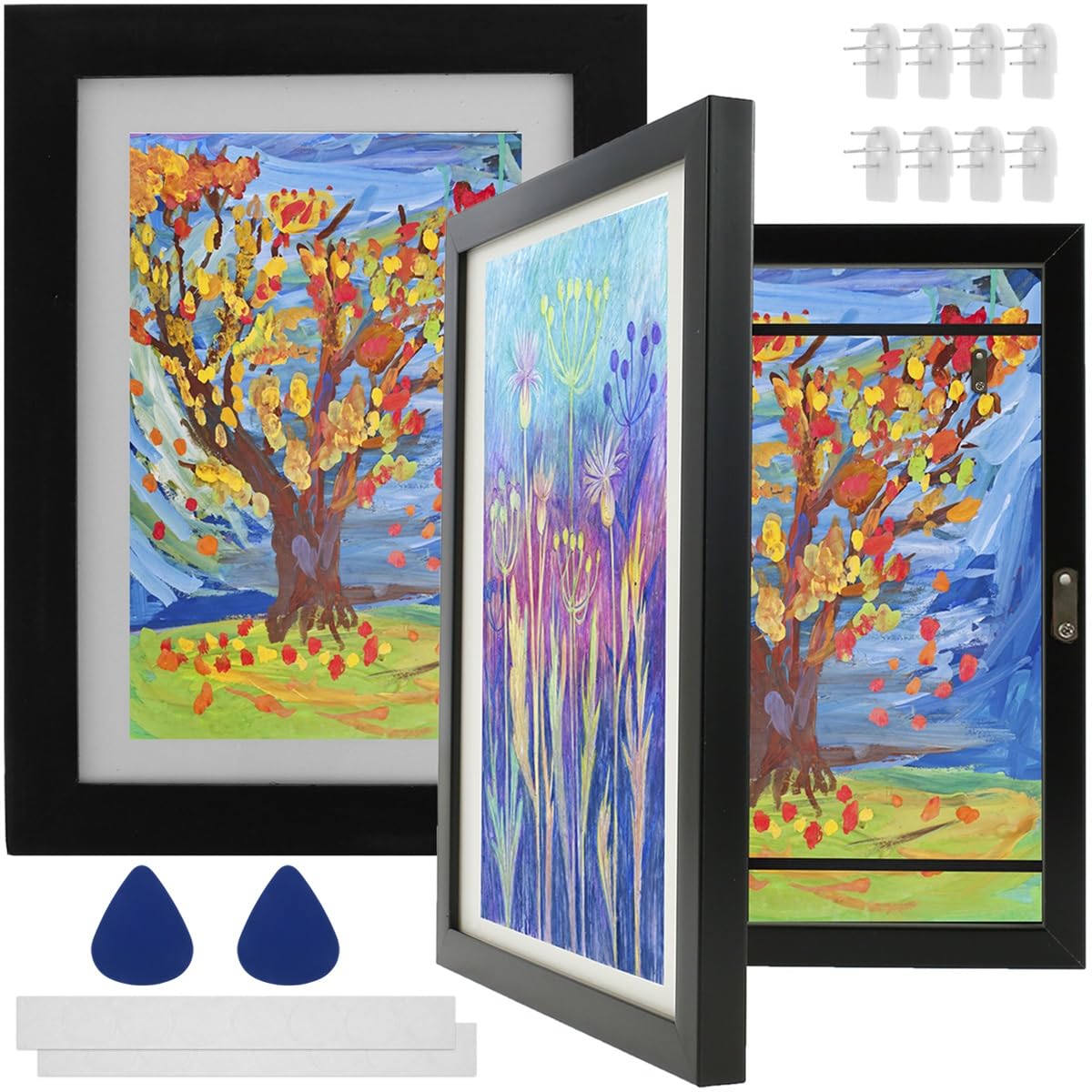 Art Portfolio 3-Pack S - Changeable Front Opening 8.5x11 Display For ...