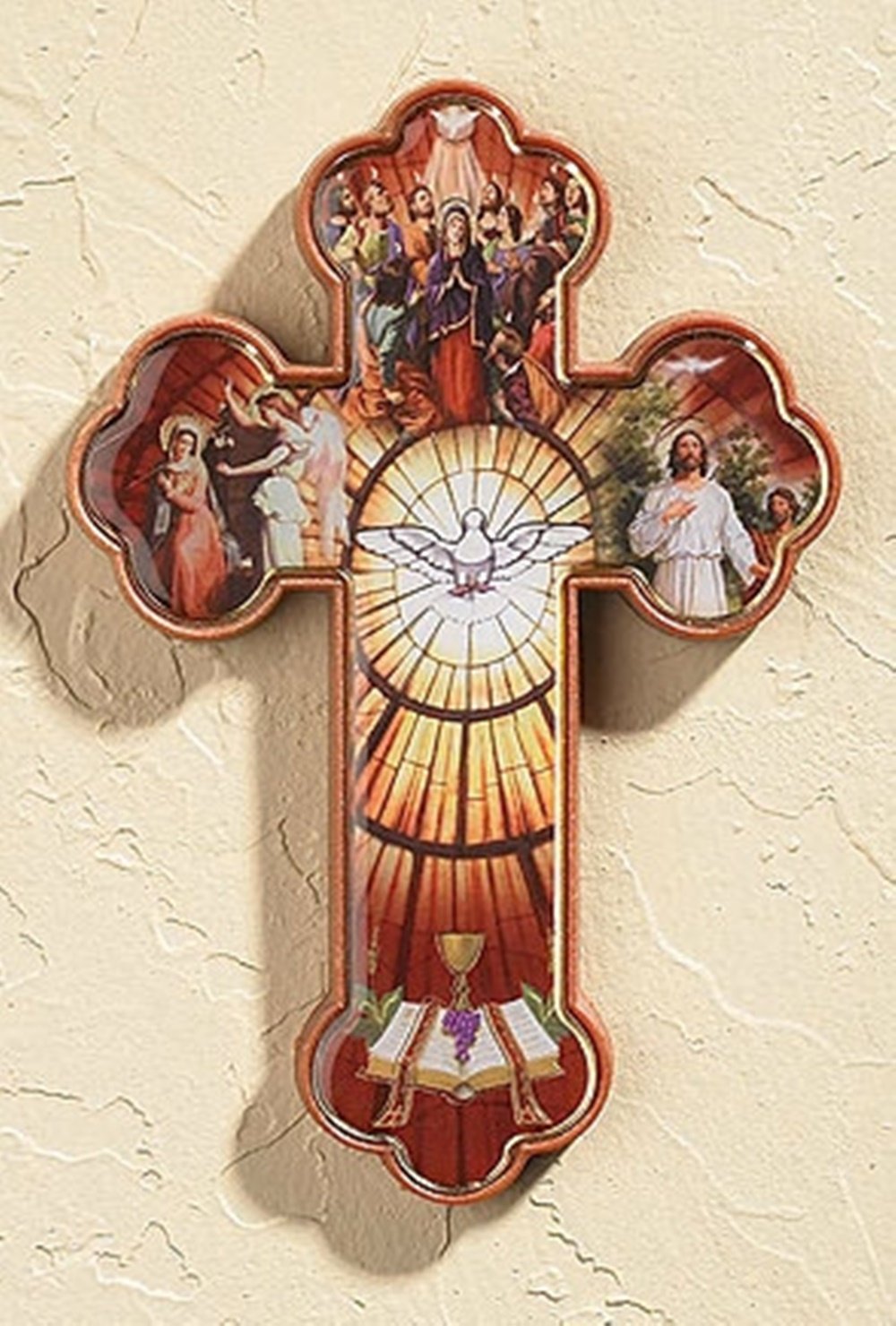 Amazon.com: Catholic Confirmation Acrylic Wall Cross, 4 1/2 Inch : Home ...