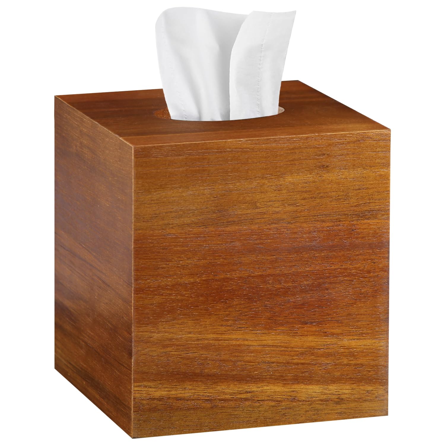 Amazon.com: BIBELUN Square Tissue Box Cover,Acacia Wood Tissue Box ...
