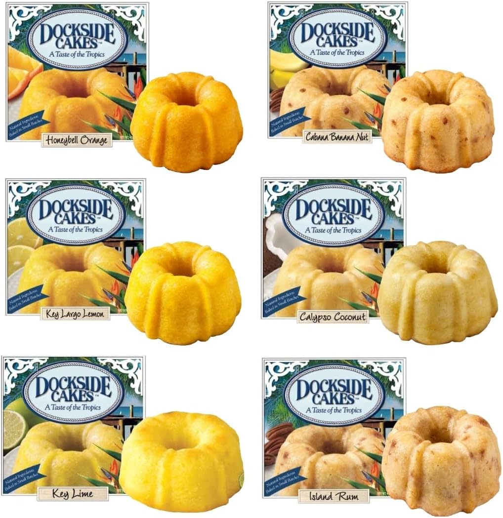Amazon.com : Dockside Market Tropical Mini Sampler Cakes - All natural ...