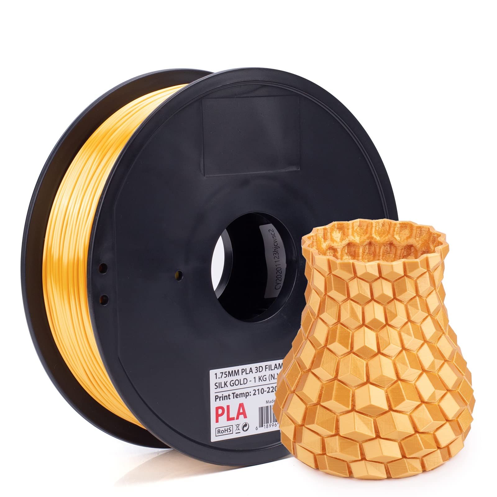 Snapklik.com : Micro Center Inland Silk PLA 3D Printer Filament, Gold ...